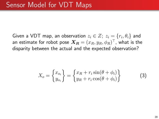 Vector Distance Transform Maps for Autonomous Mobile Robot Navigation | PPT