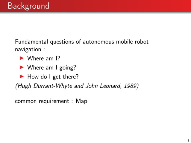 Vector Distance Transform Maps for Autonomous Mobile Robot Navigation | PPT