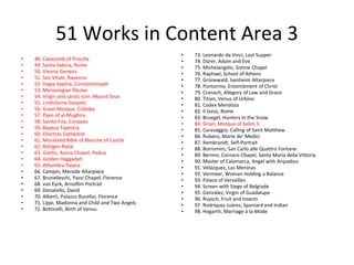 AP Art History Content Area 3 Part I (Early EU & Americas) | PPTX