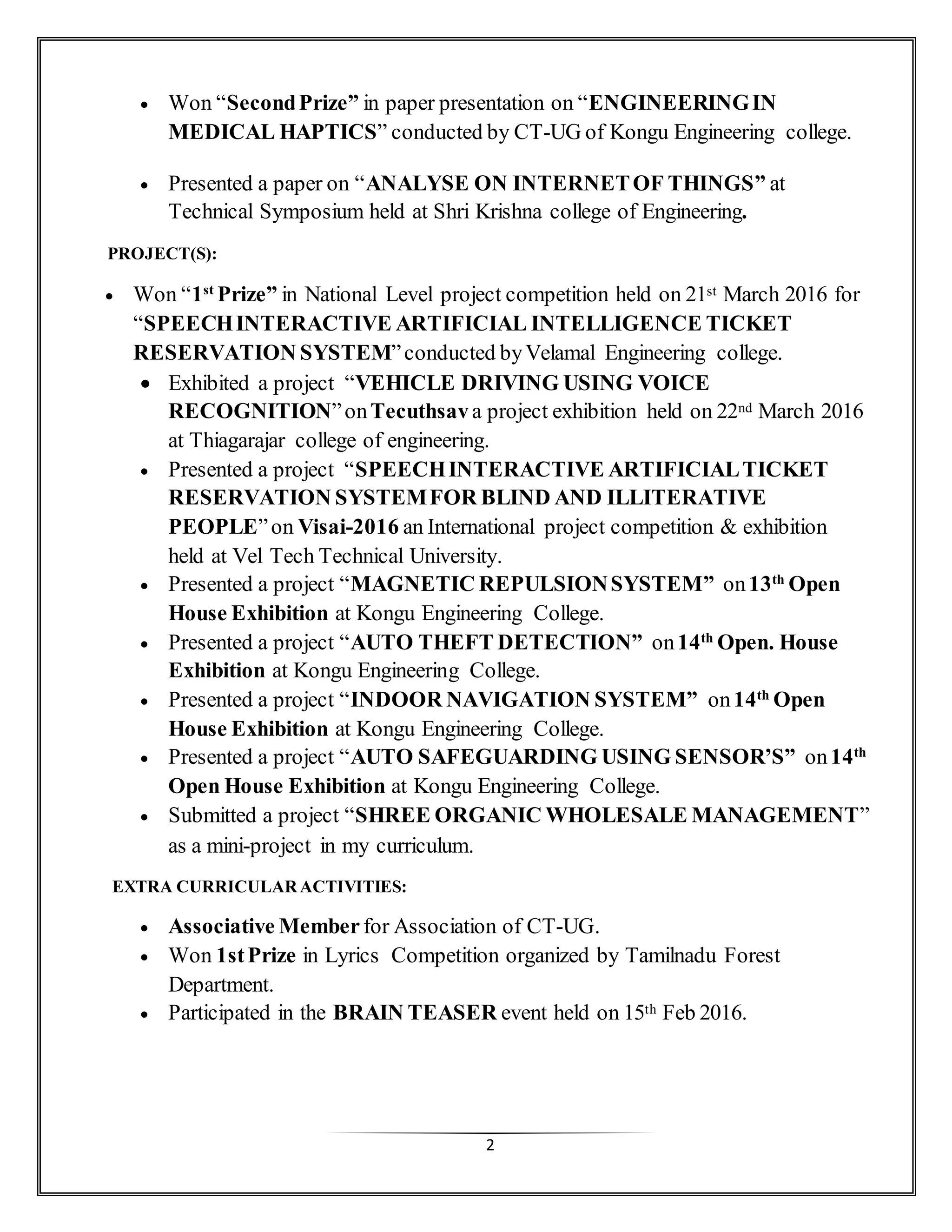 resume | DOCX | Computing | Technology & Computing