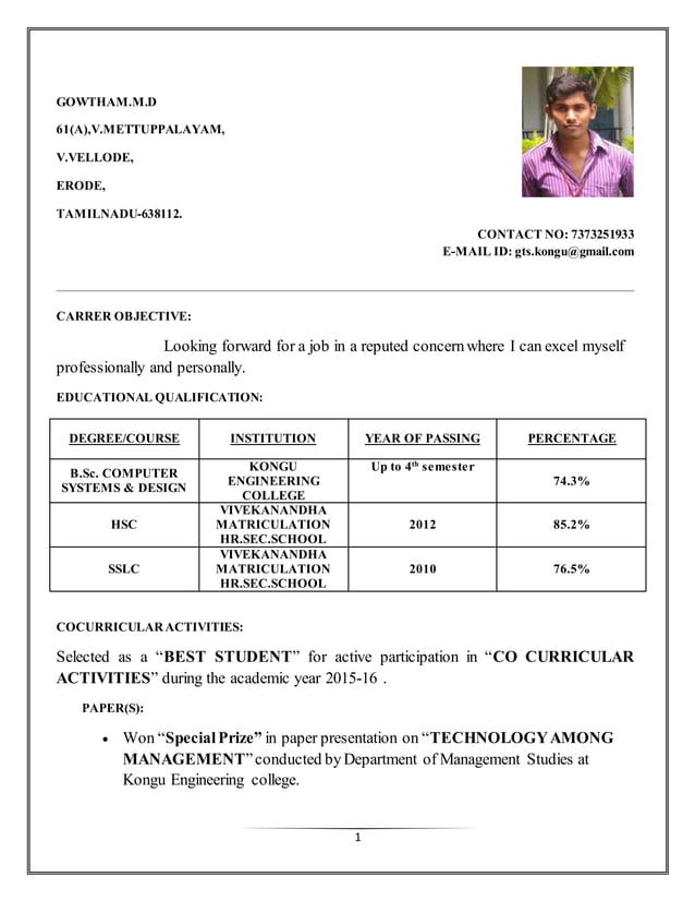 resume | DOCX | Computing | Technology & Computing