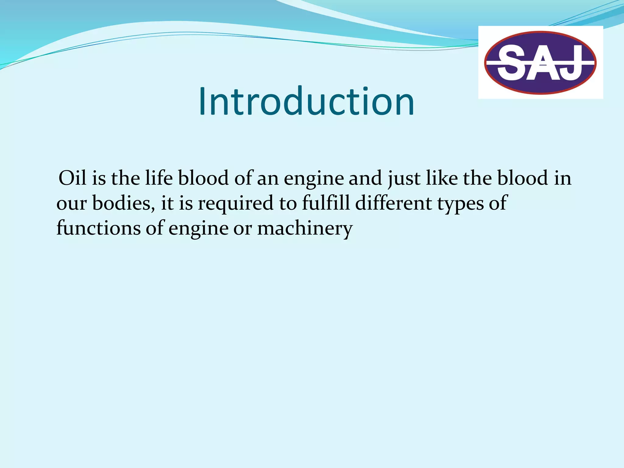 Presentation on lubricants | PPTX