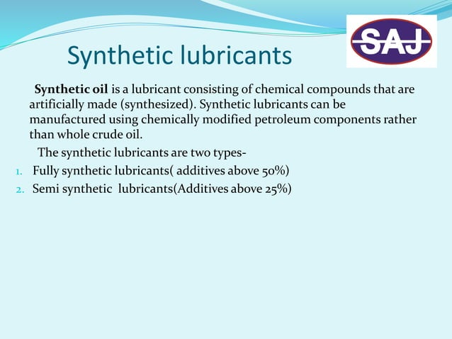 Presentation on lubricants | PPTX | Geology | Science