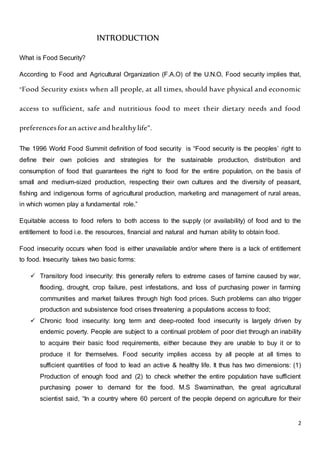 FOOD SECURITY (Word) | PDF