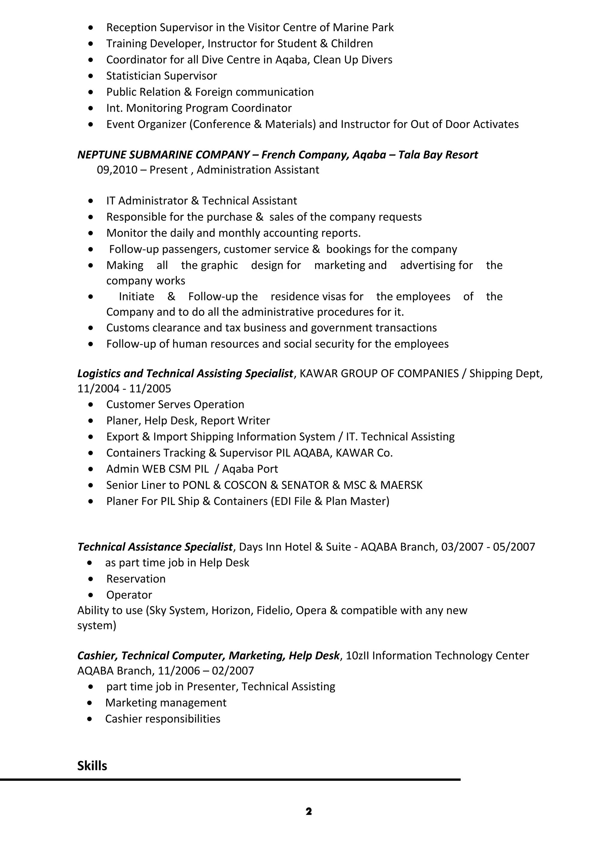 Ziad Ahmad Saleh Abu -Yousef cv | DOC