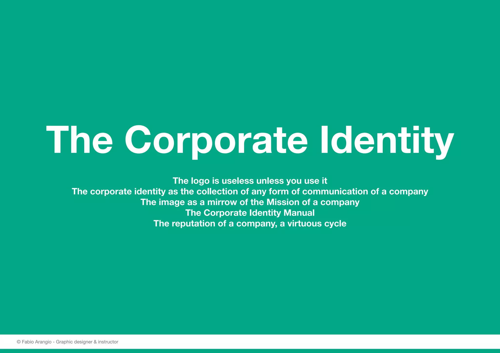 The corporate identity | PDF