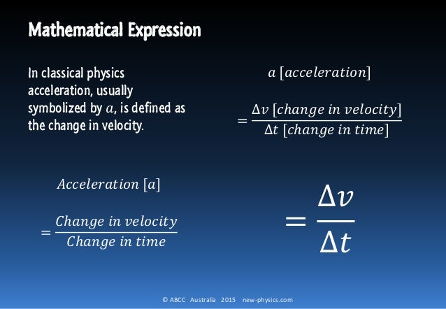 CA 5.12 Acceleration Transformation