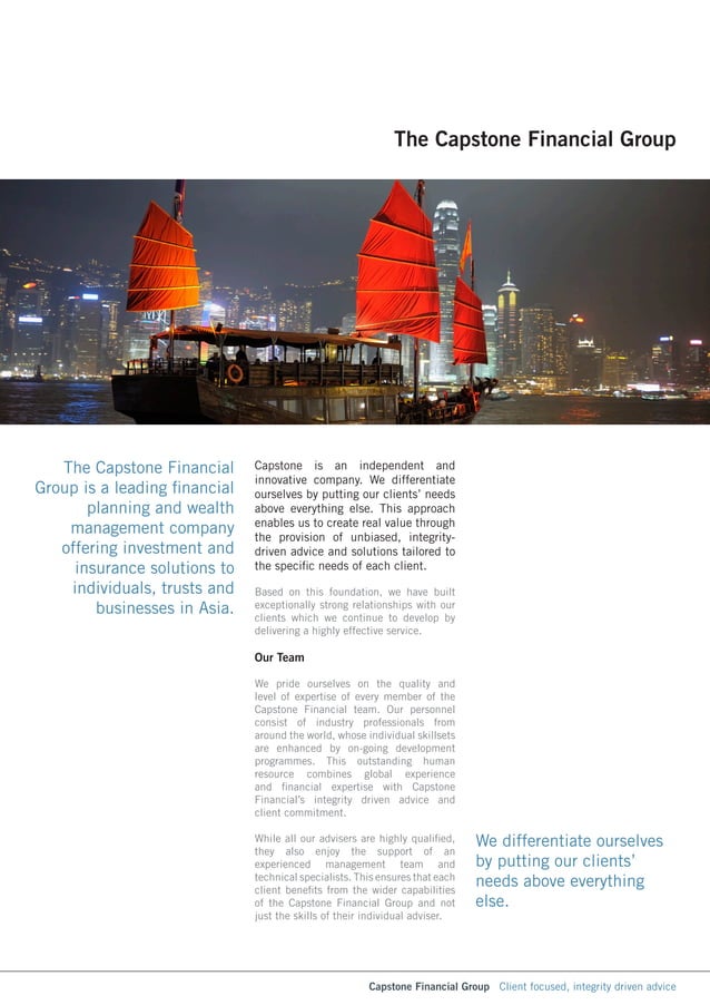 Capstone Financial Group Brochure | PDF