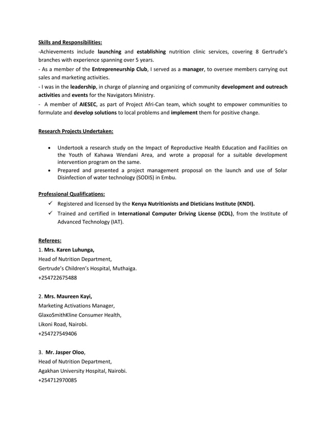 Faith CV | PDF