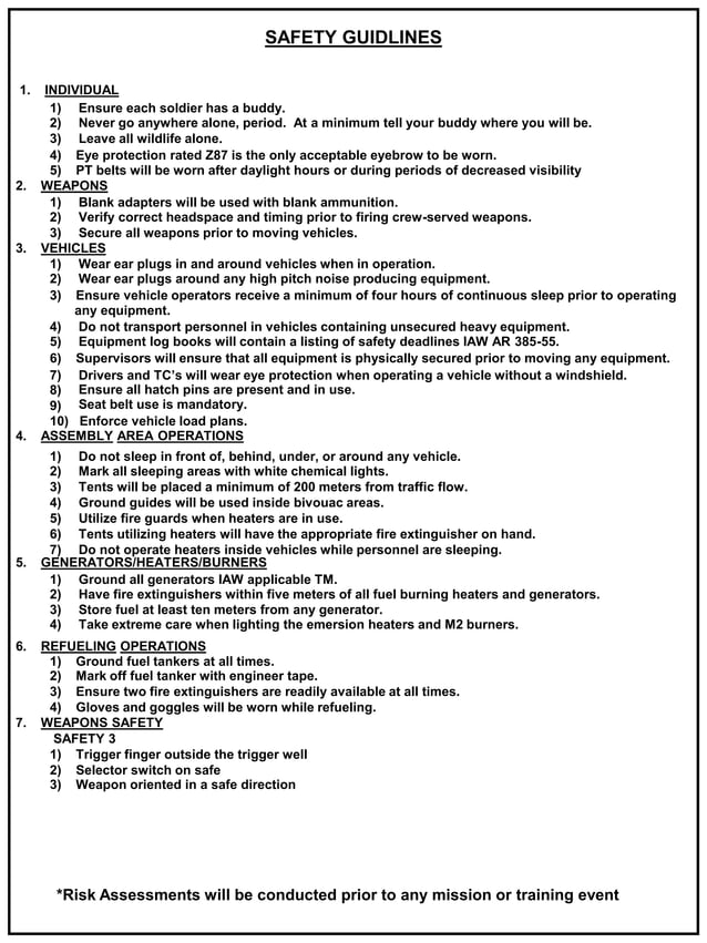 BEB FSC TACSOP | PPTX | Arms & Ammunition | Sensitive Topics