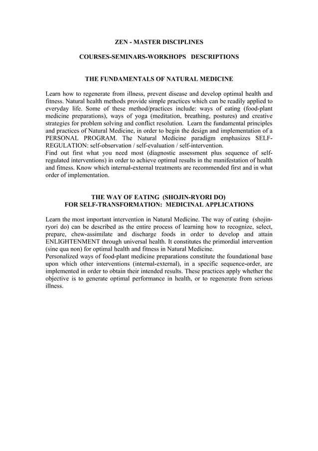 ZEN - MASTER DISCIPLINES-ALL | DOC