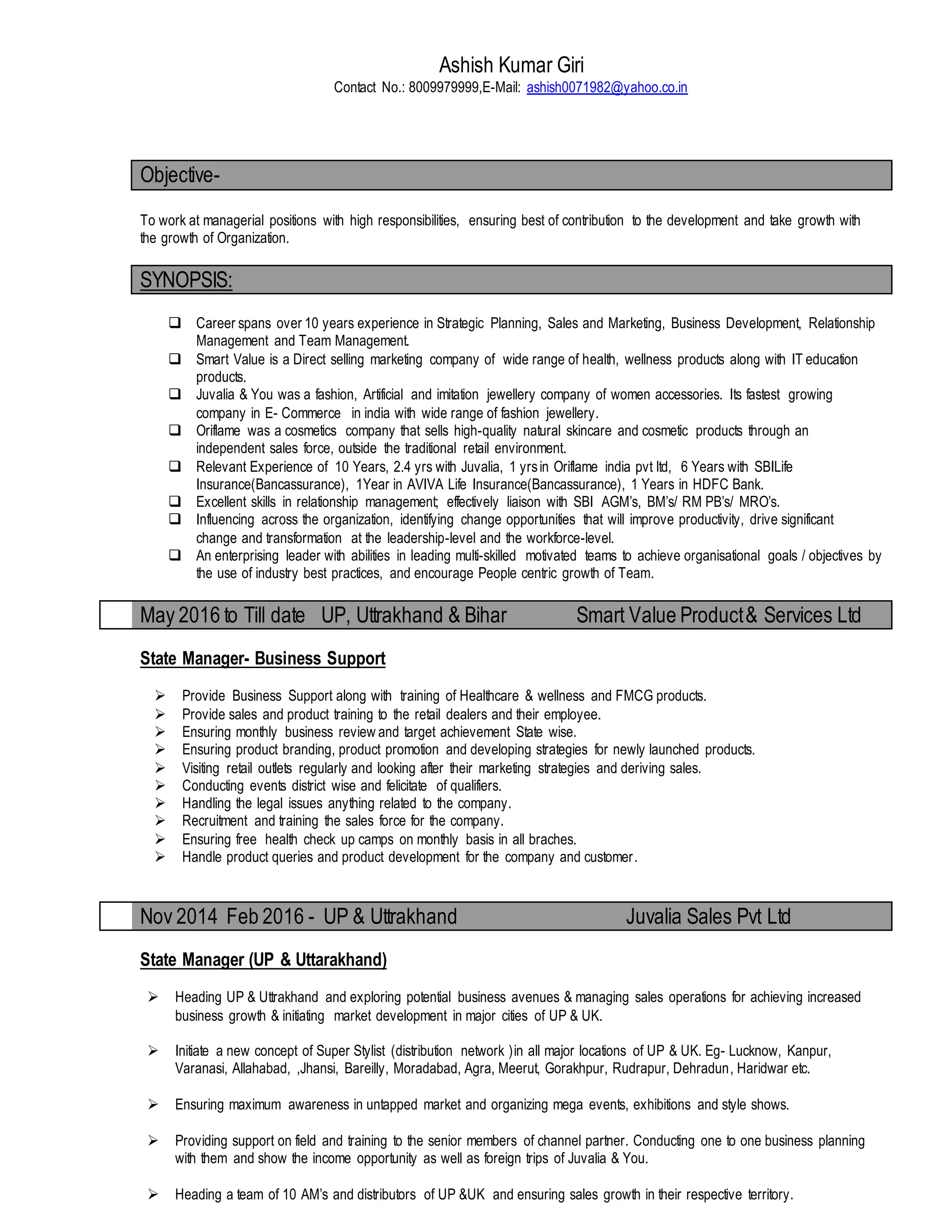 Resume- Ashish Kumar Giri | PDF