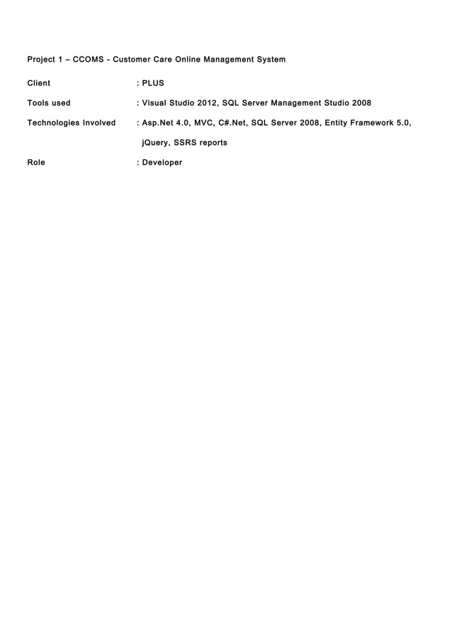 Haridas_Resume_ASP.NET_MVC_5+_Yrs_Exp | PDF