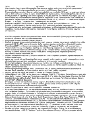 E 7-14-15 ELECTRICAL resume | DOCX