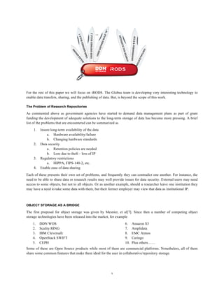 iRODS UGM 2016 Preso Summary FINAL | PDF