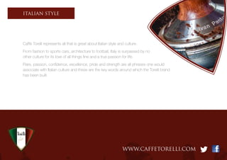 Caffe Torelli Presentation New | PDF
