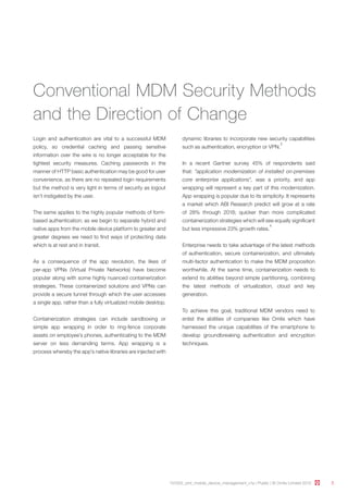 Mobile Device Management: Taking Conainerisation to the Next Level | PDF | Operating Systems ...