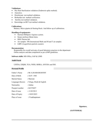 microbiology 8+ resume | PDF