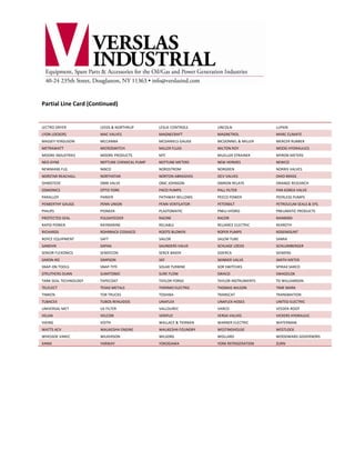 VERSLAS Line Card | PDF