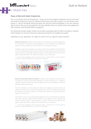 Mutoh_ValueJet_Series | PDF