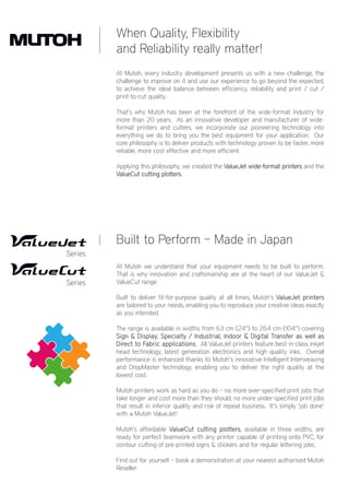 Mutoh_ValueJet_Series | PDF