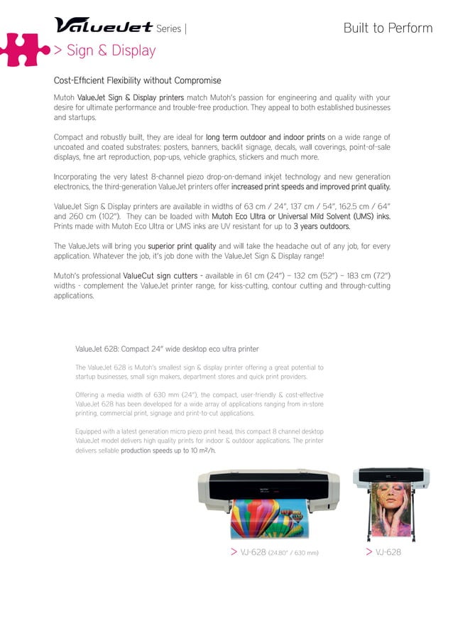 Mutoh_ValueJet_Series | PDF