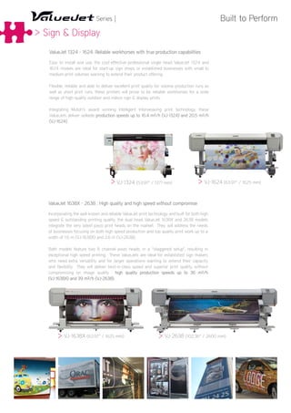 Mutoh_ValueJet_Series | PDF