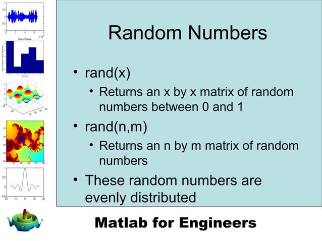 Chapter 3 -Built-in Matlab Functions | PPT