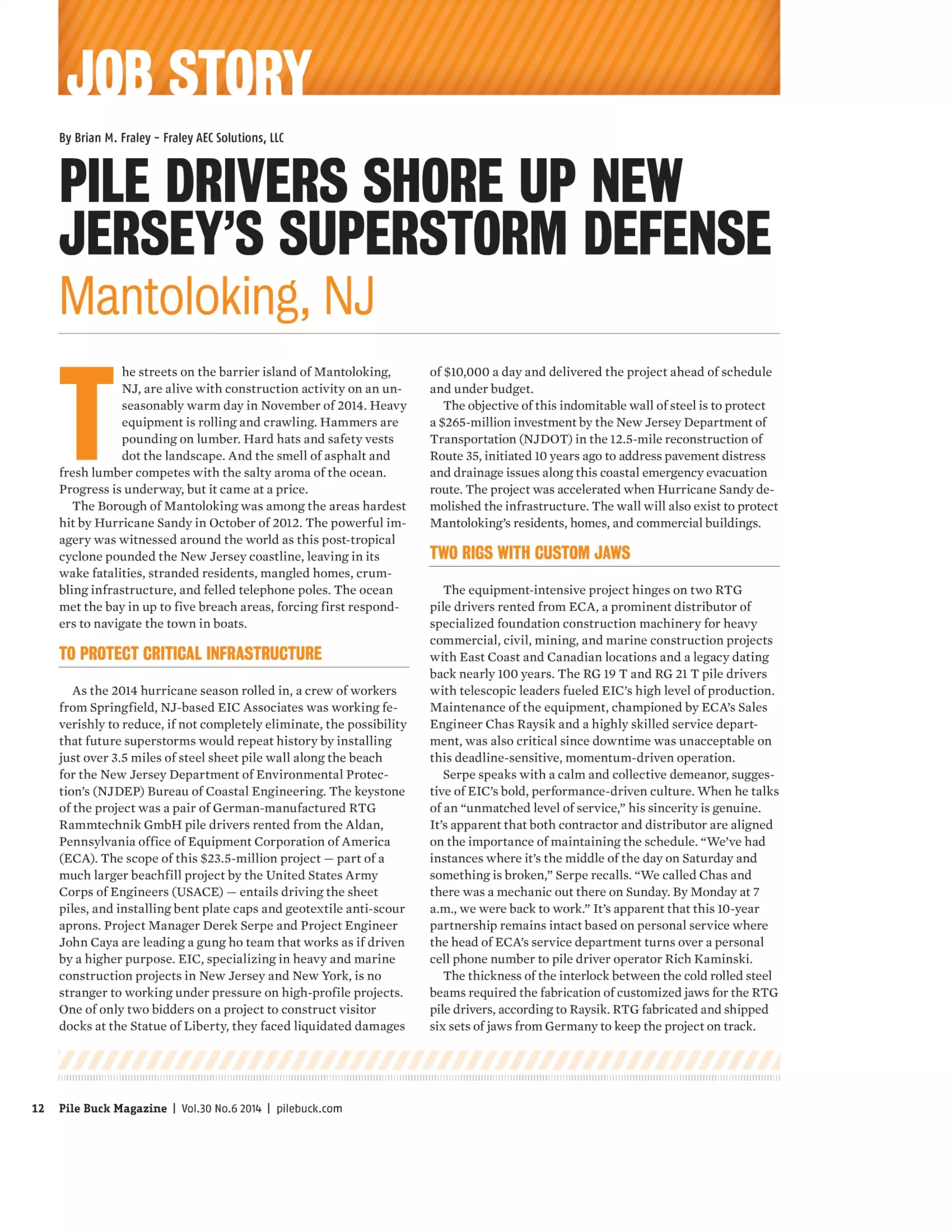 ECA Mantoloking_Pile Buck Magazine | PDF