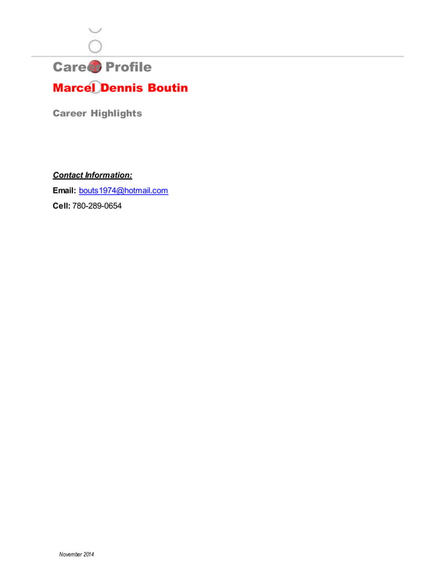 Boutin Marcel Resume (2) | PDF