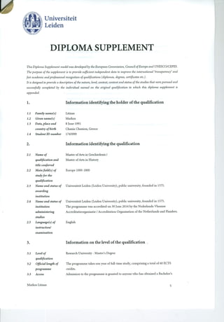 Master Diploma | PDF