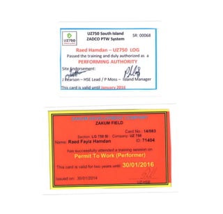 Permit To Work license | PDF