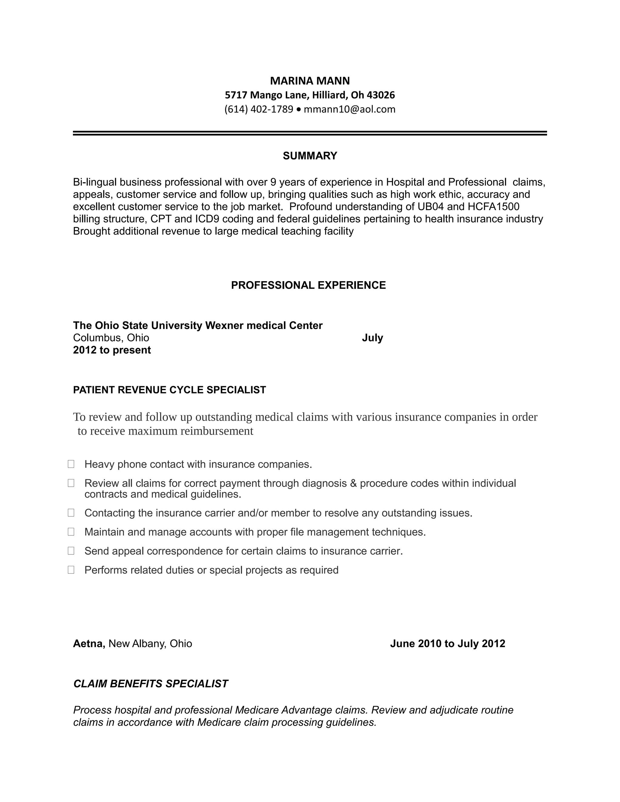 revised resume 4 | RTF