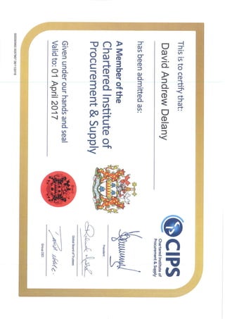 CIPS Certificate to 0417 | PDF