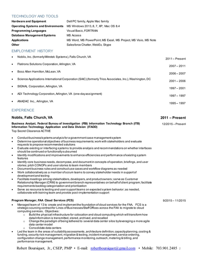 RBoursiquot Resume 4-24-2016 | DOCX | Cloud Computing | Internet