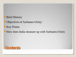 Sarbanes-Oxley Presentation | PPT