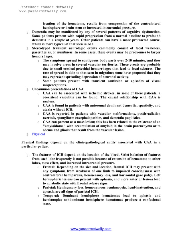 Radiological pathology of cerebral amyloid angiography | PDF
