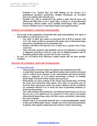 Radiological pathology of cerebral amyloid angiography | PDF