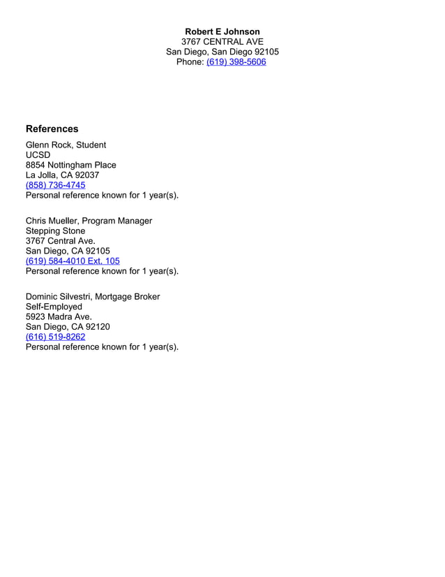 Robert E Johnson Resume | PDF