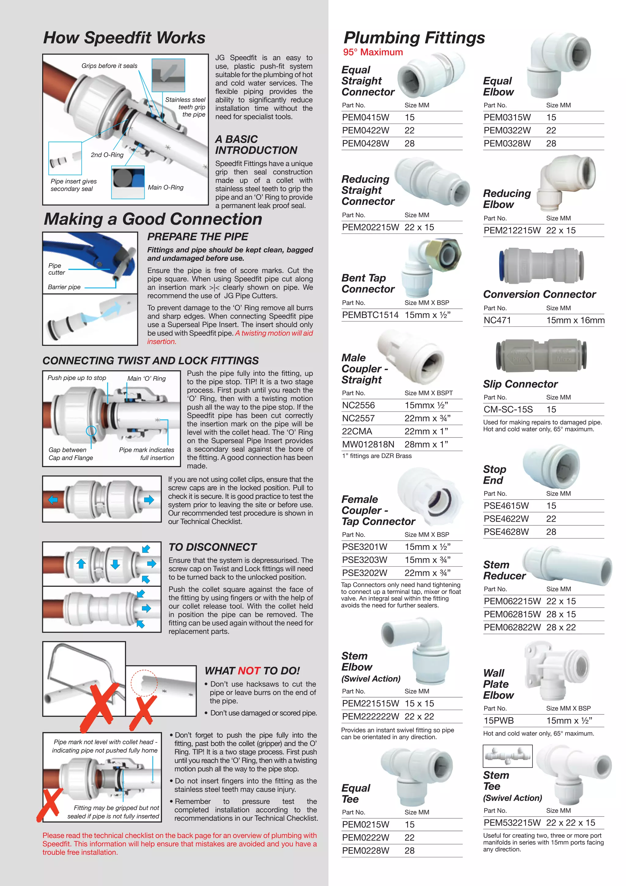 Speedfit Plumbing Brochure v2.6 2016 | PDF