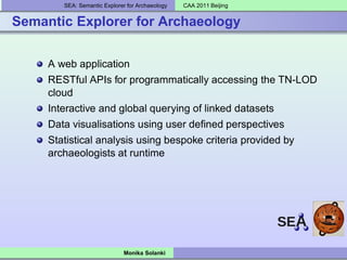 SEA: A Framework for Interactive Querying, Visualisation and Statistical Analysis of Linked ...