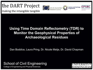 Using Time Domain Reflectometry (TDR) to Monitor the Geophysical ...
