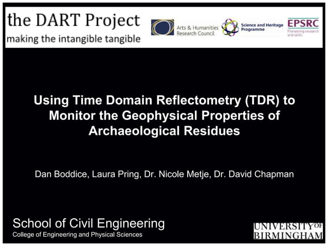 Using Time Domain Reflectometry (TDR) to Monitor the Geophysical ...