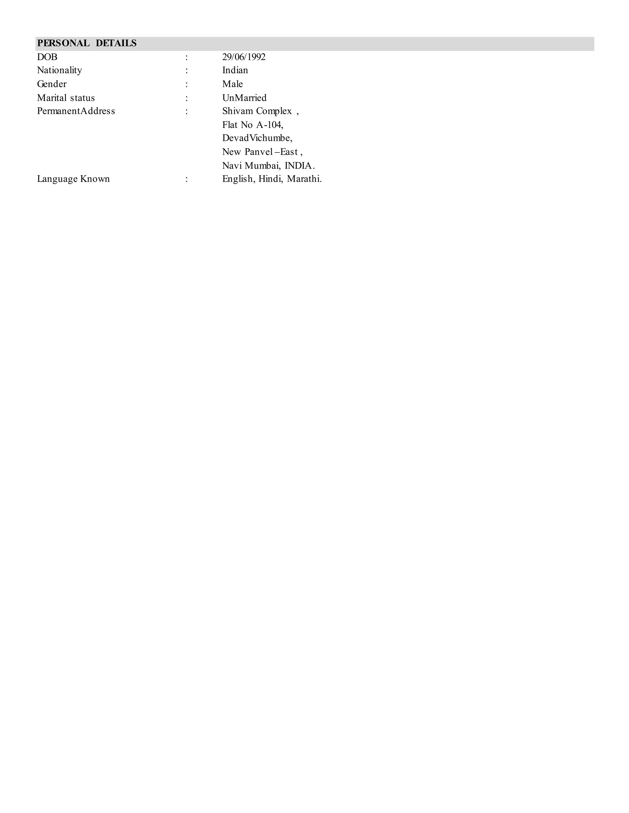 ky_resume | DOCX | Databases | Computer Software and Applications