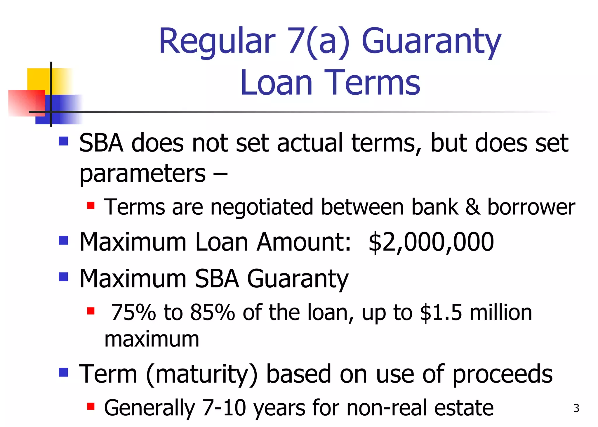 SBA programs | PPT