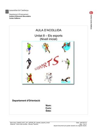 Caaco act 1112_mt020_r1_dossier_esports_inicial | PDF