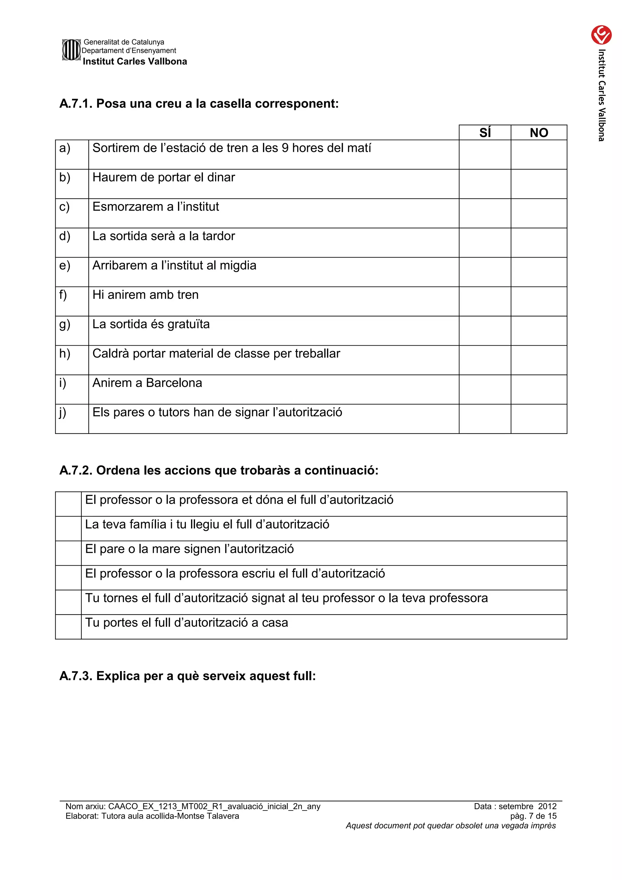 Caaco ex 1213_mt002_r1_avaluacio_inicial_2n_any | PDF