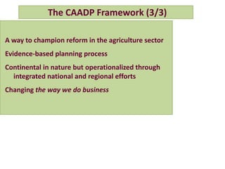 CAADP country process | PPTX