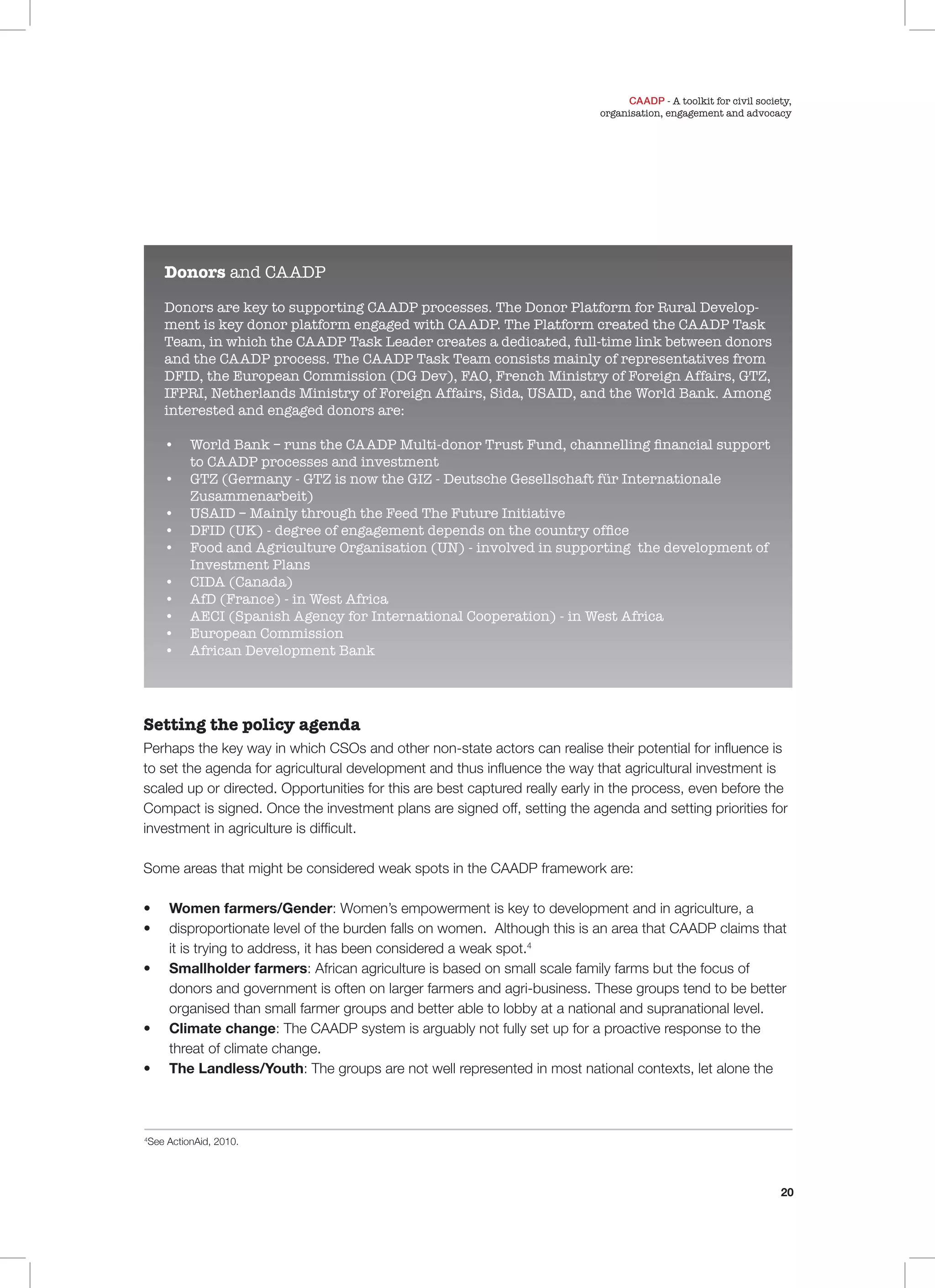 Caadp toolkit to_print | PDF
