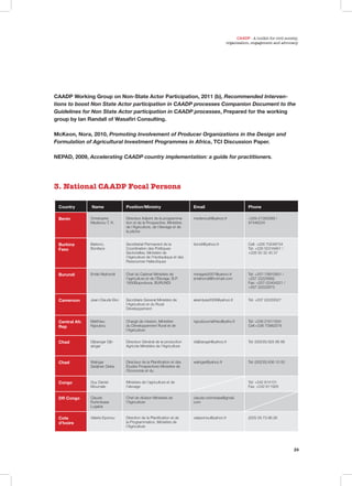 Caadp toolkit to_print | PDF